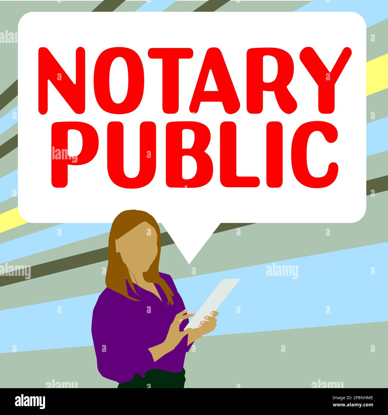 Writing displaying text Notary Public. Business overview Legality ...