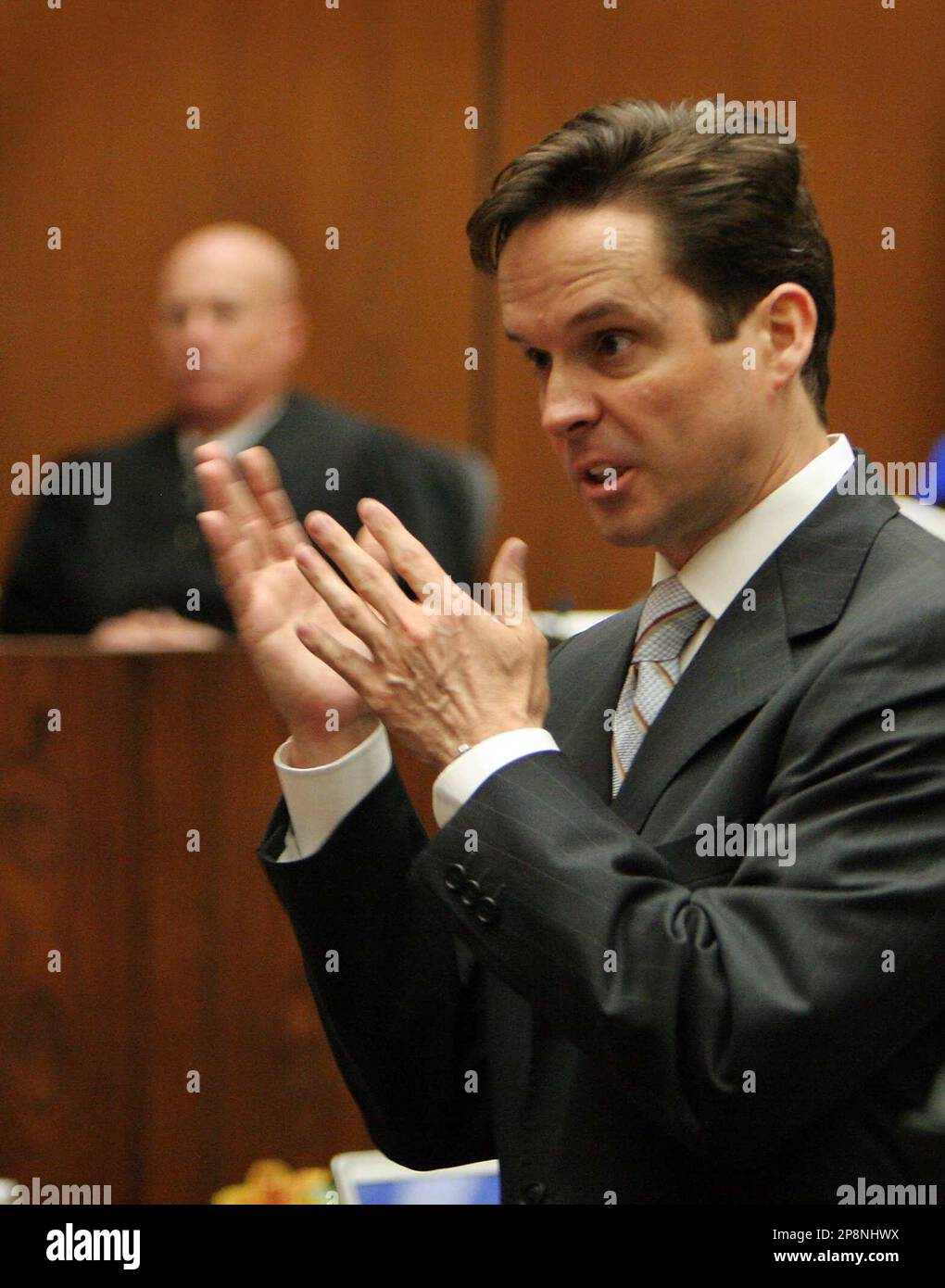 Deputy District Attorney Alan Jackson makes his final rebuttal to the ...