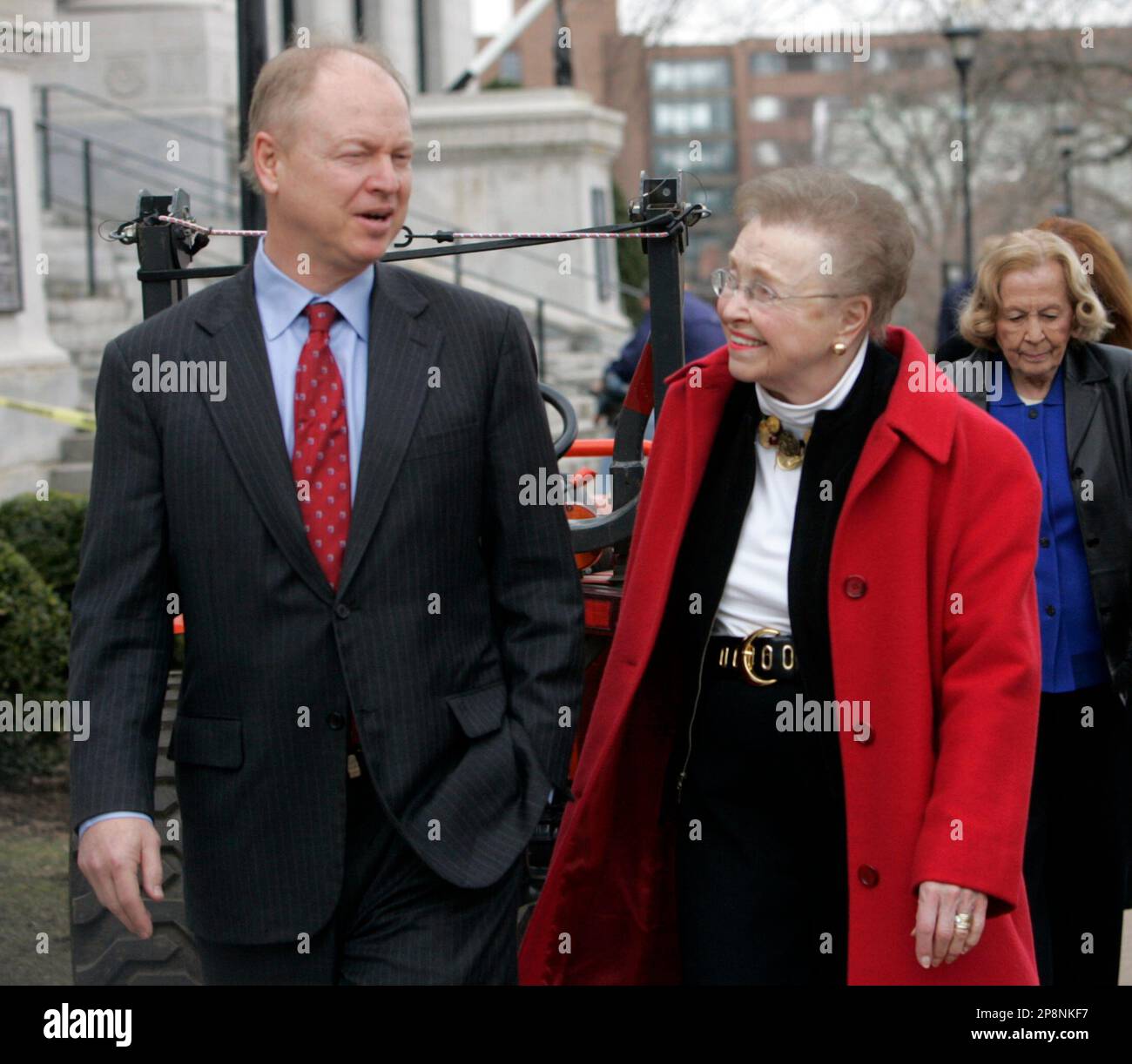 John Moxley and his mother, Dorthy Moxley leave the Connecticut state ...