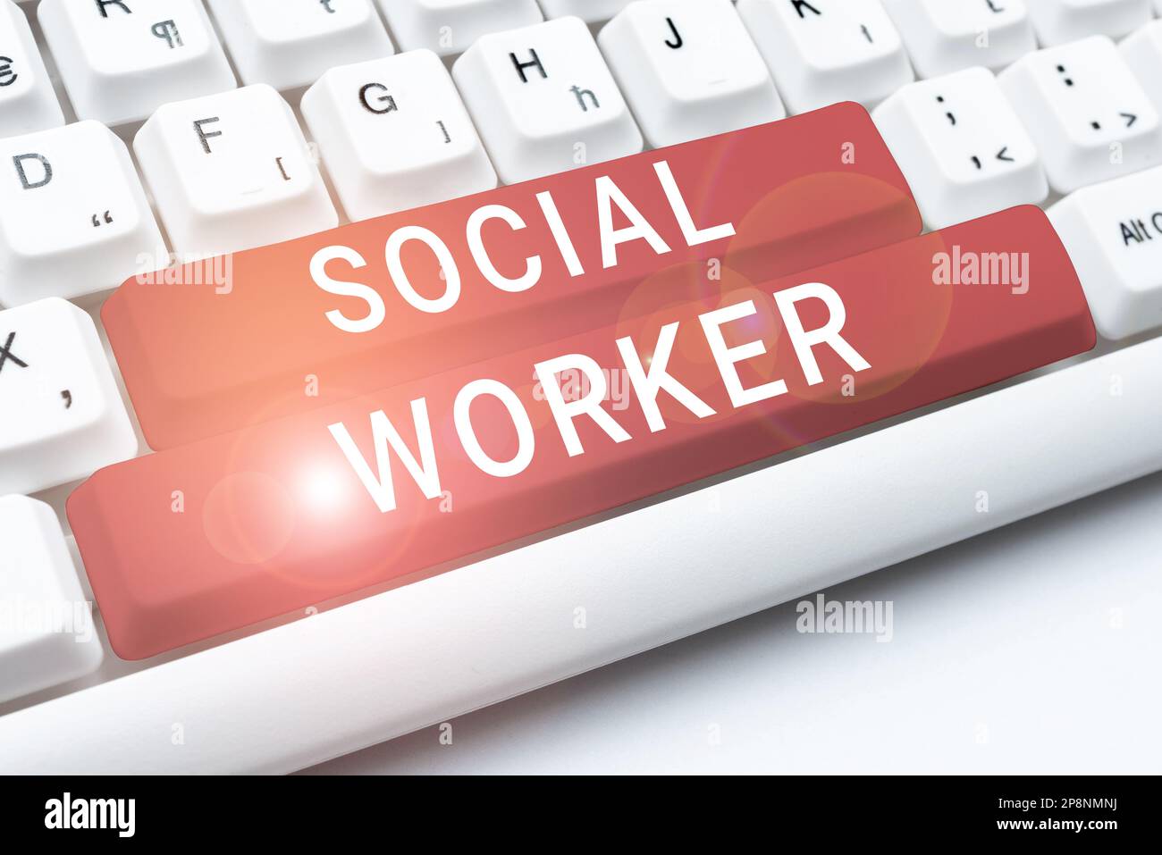 Text showing inspiration Social Worker. Business showcase assistance ...