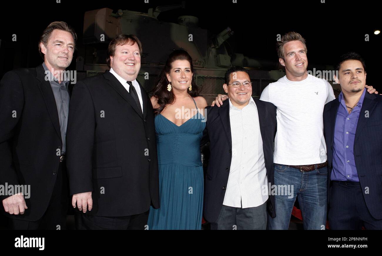 From left, actor and producer Todd Allen, director Stephen Rollins ...