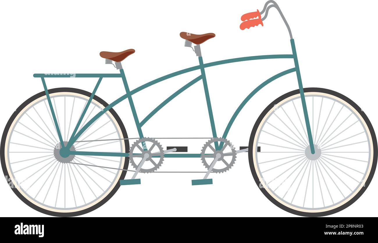 gray bicycle tandem style icon Stock Vector Image & Art - Alamy