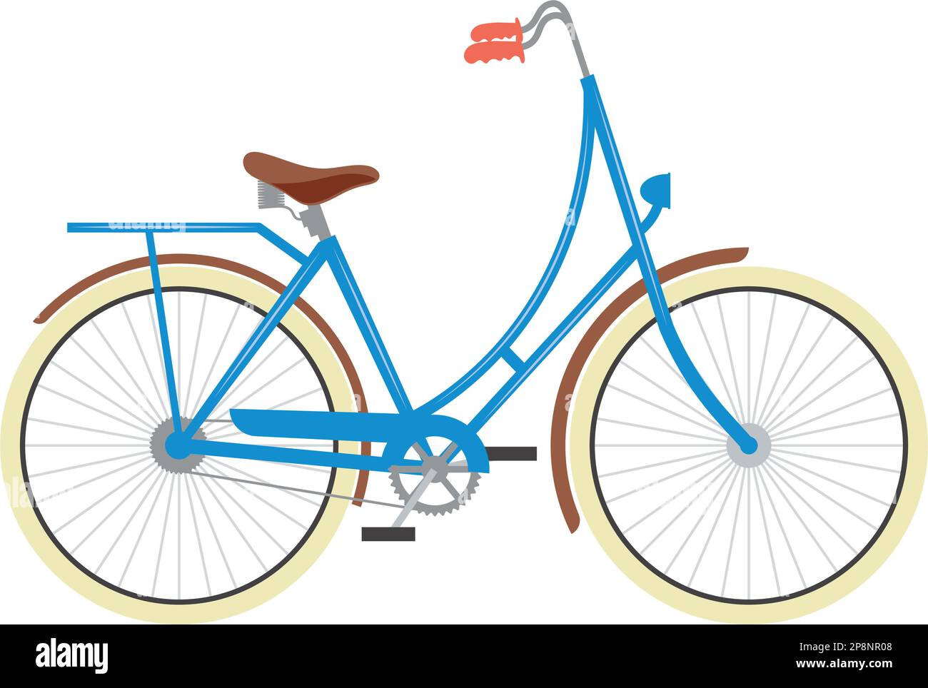 blue bicycle retro style icon Stock Vector Image & Art - Alamy