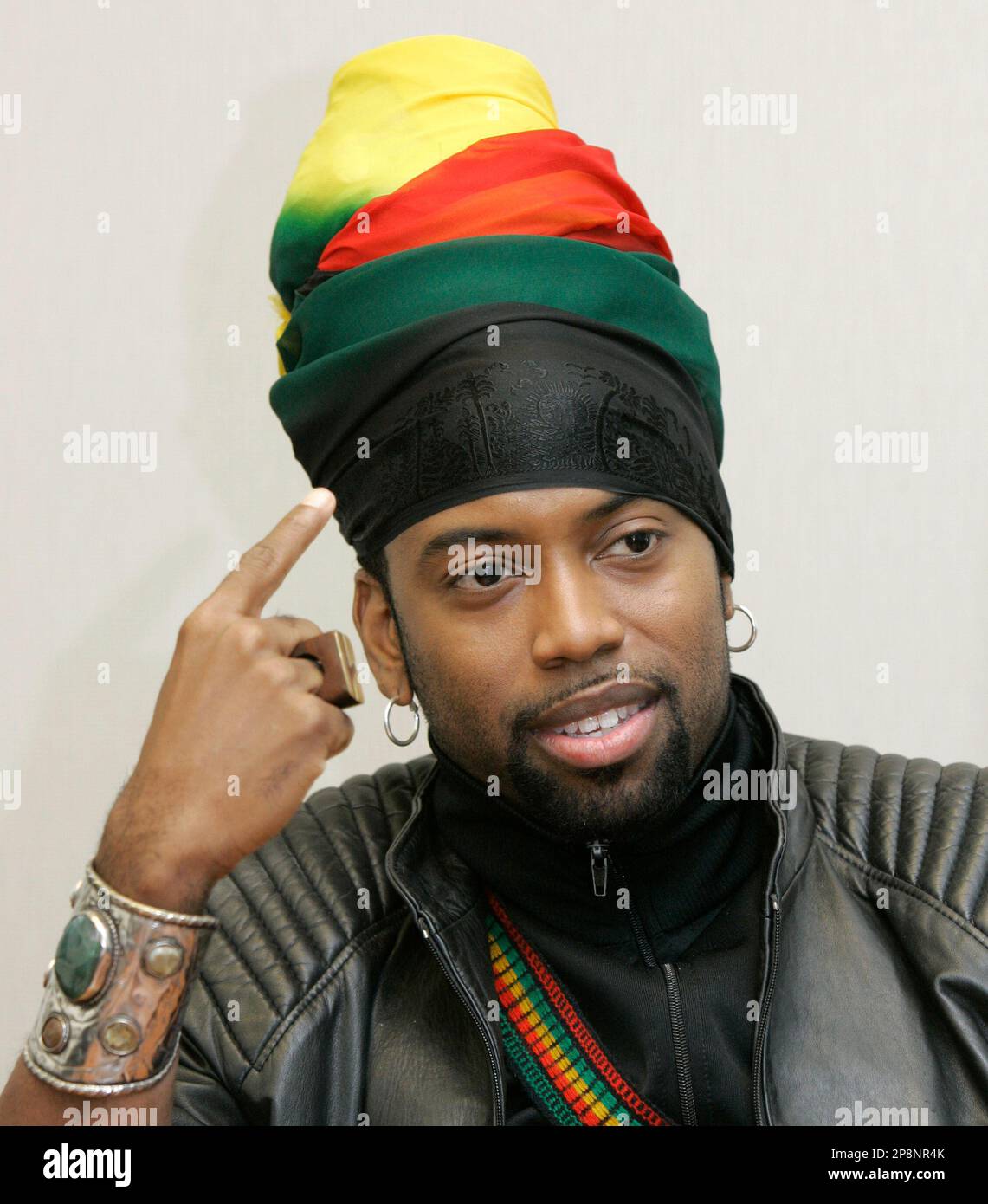 Musician Tonex talks during an interview Friday, March 20, 2009 in New ...