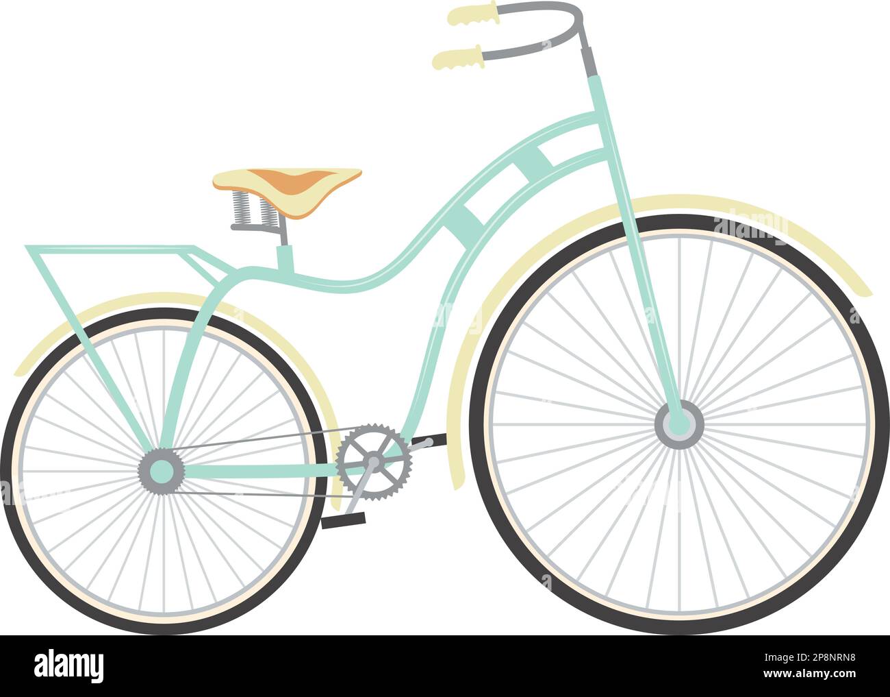 green and yellow bicycle icon Stock Vector Image & Art - Alamy