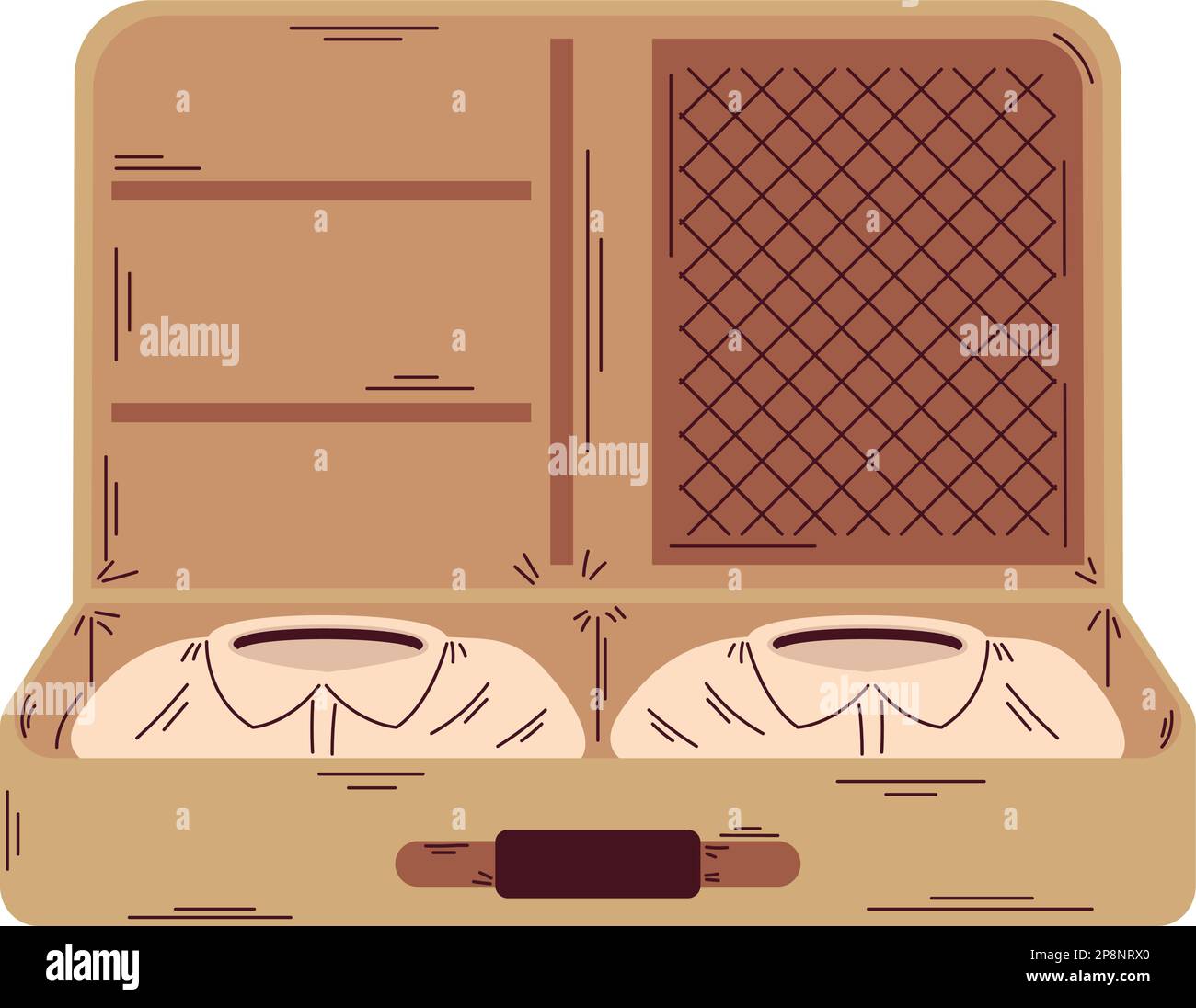 Folded clothes suitcase Cut Out Stock Images & Pictures - Alamy