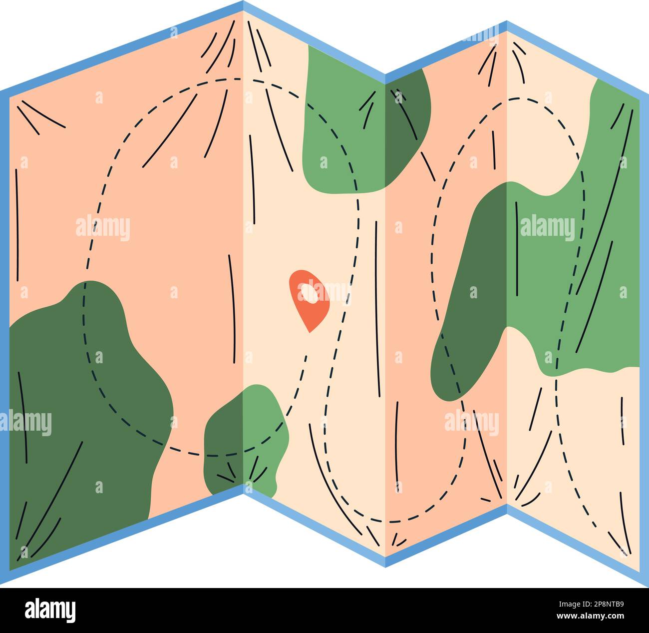 paper map guide traveling icon Stock Vector Image & Art - Alamy