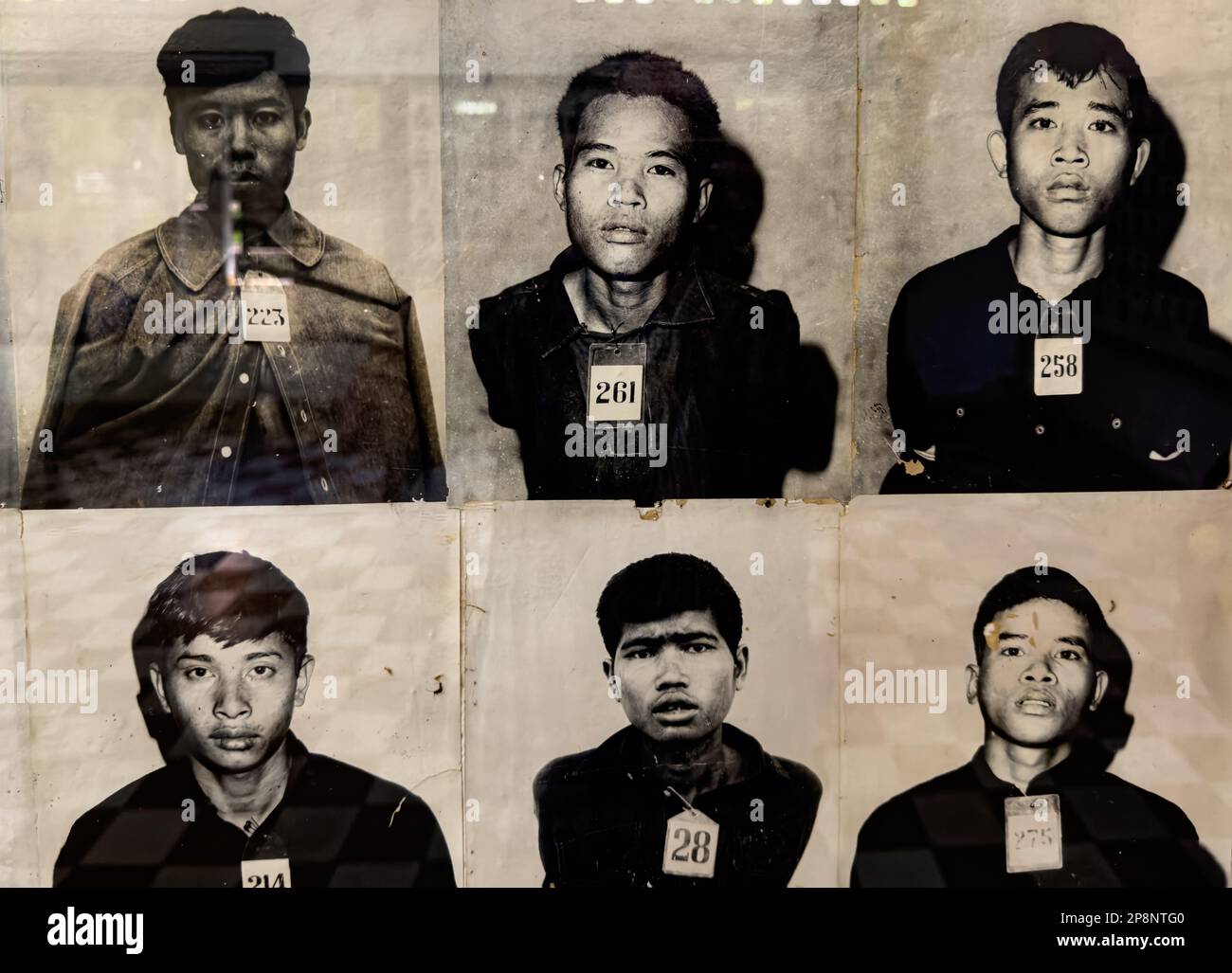 Portraits of prisoners taken before they were murdered by the Khmer ...
