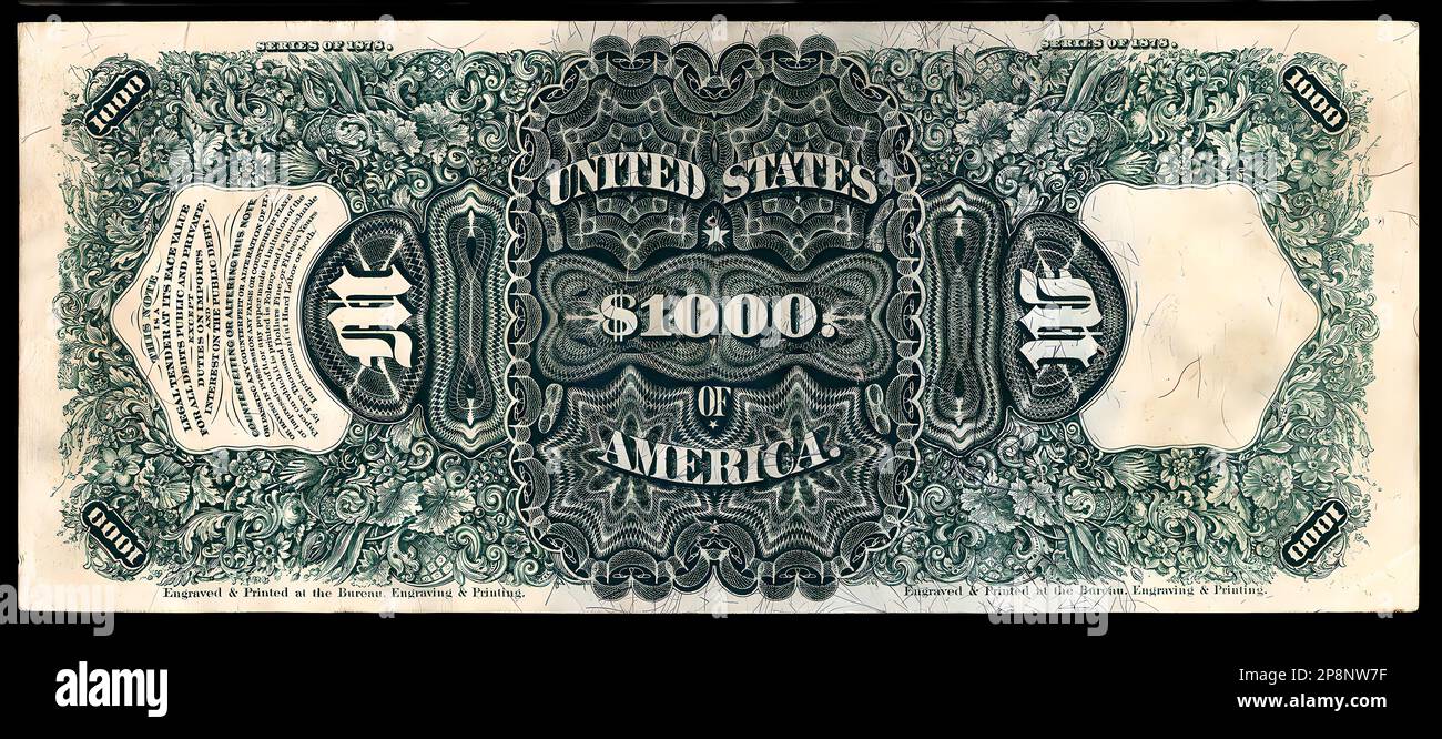 Money paper 1000 united states hi-res stock photography and images - Alamy