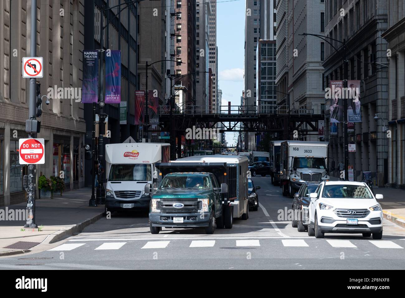Busy Urban Street Corner