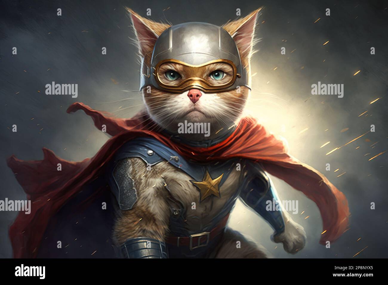 Superman cat hi-res stock photography and images - Alamy