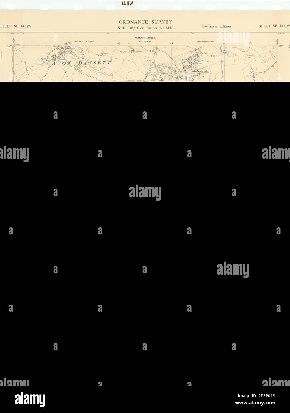 Ordnance Survey SP44NW Warks Mollington Warmington Shotteswell 1955 old ...