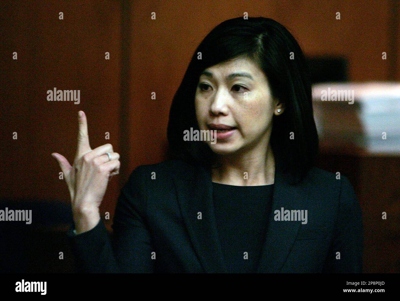 Deputy District Attorney Truc Do speaks during the prosecution's ...