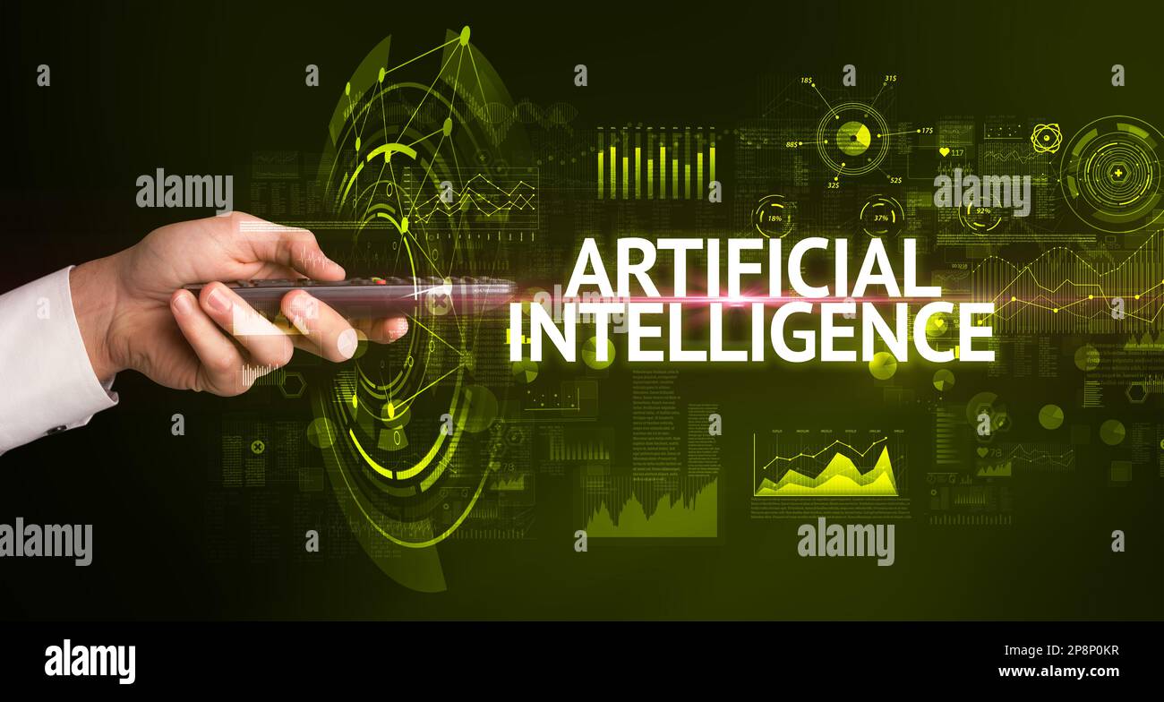 hand holding wireless peripheral, modern technology concept Stock Photo ...