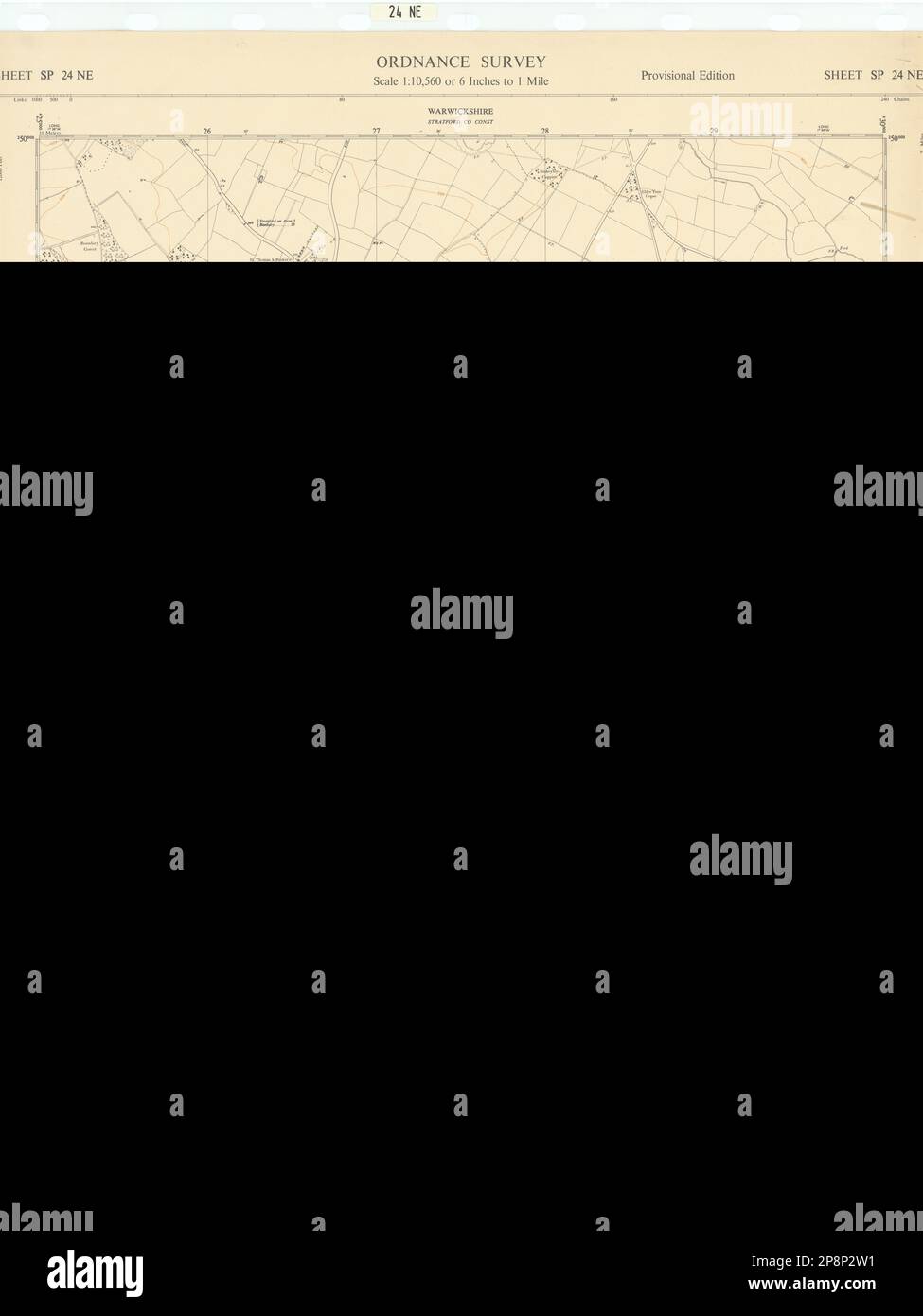 Ordnance Survey SP24NE Warks Halford Ettington Pillerton Hersey/Priors ...
