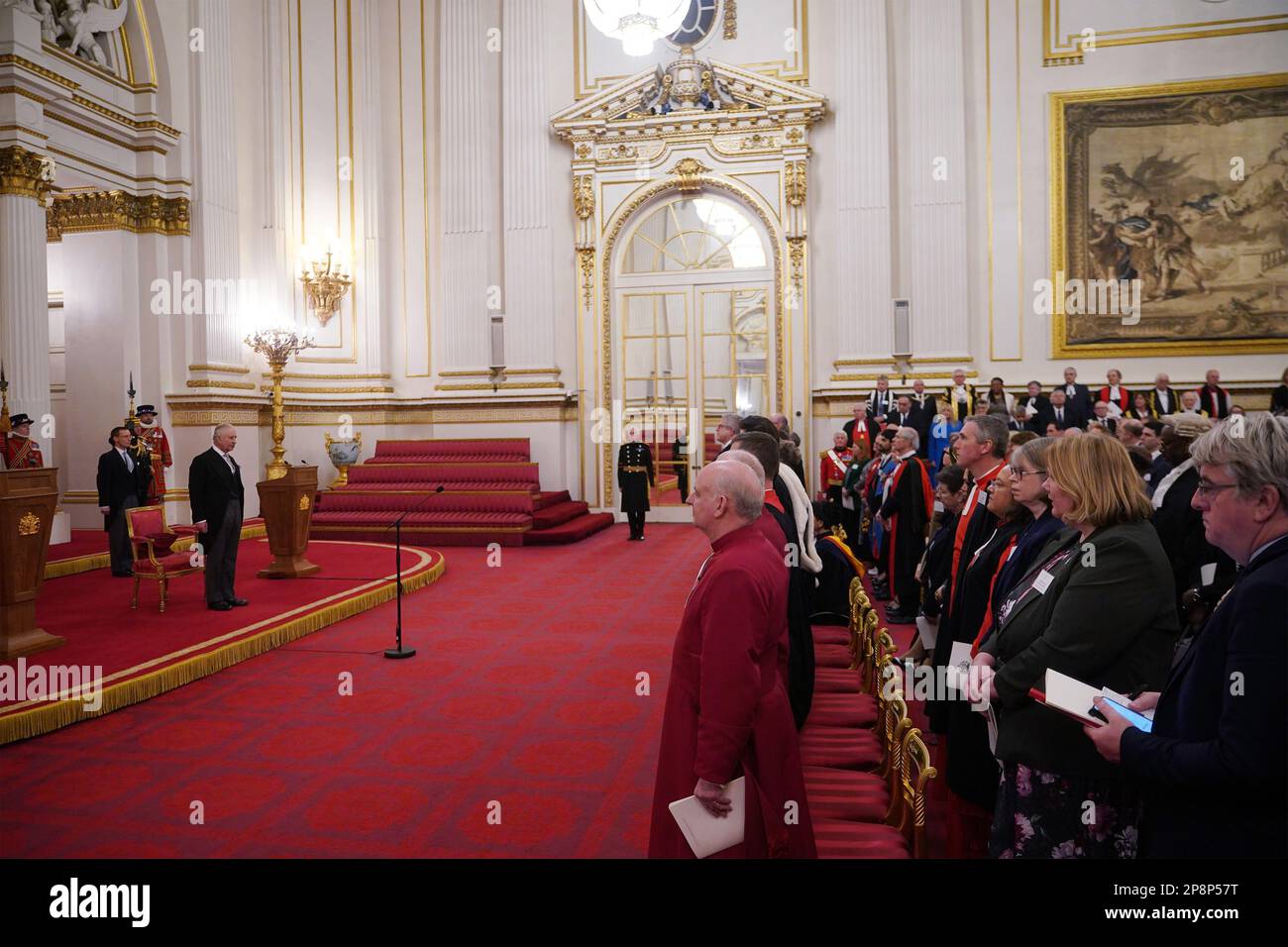 King Charles III attends a presentation of loyal addresses by the ...