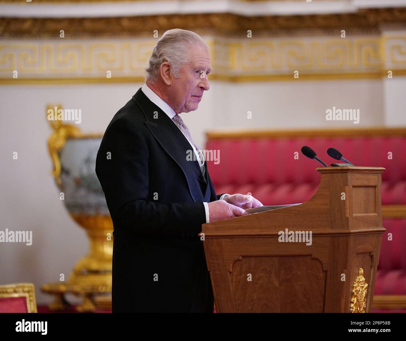 King Charles III attends a presentation of loyal addresses by the ...