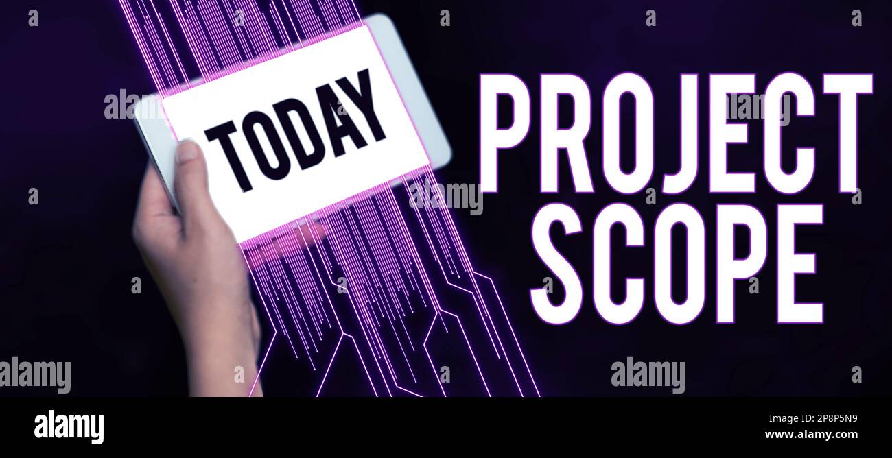 Conceptual display Project Scope. Business concept evaluation of work ...