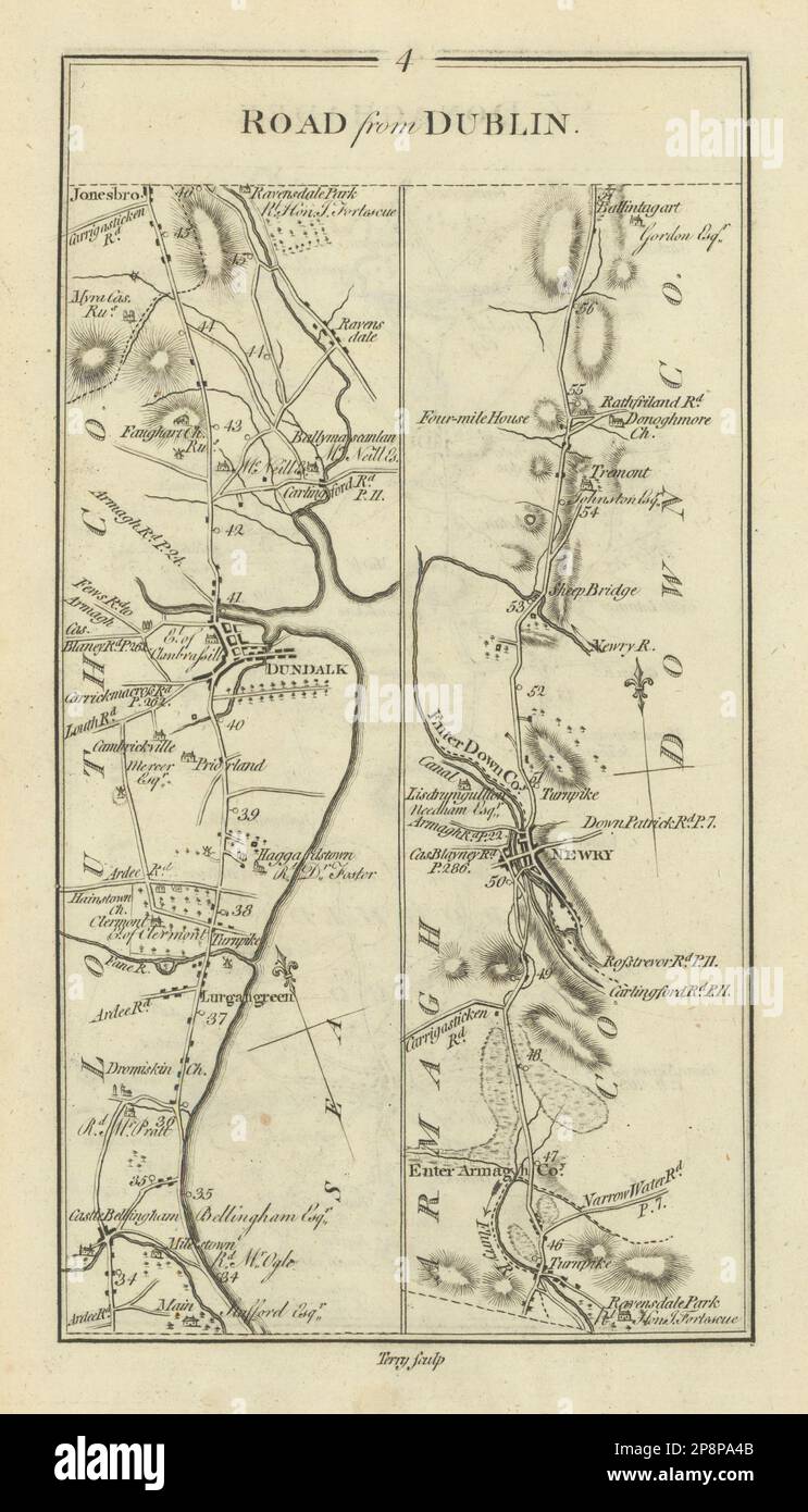 #4 Dublin to Donaghadee. Castlebellingham Dundalk Newry. TAYLOR/SKINNER ...