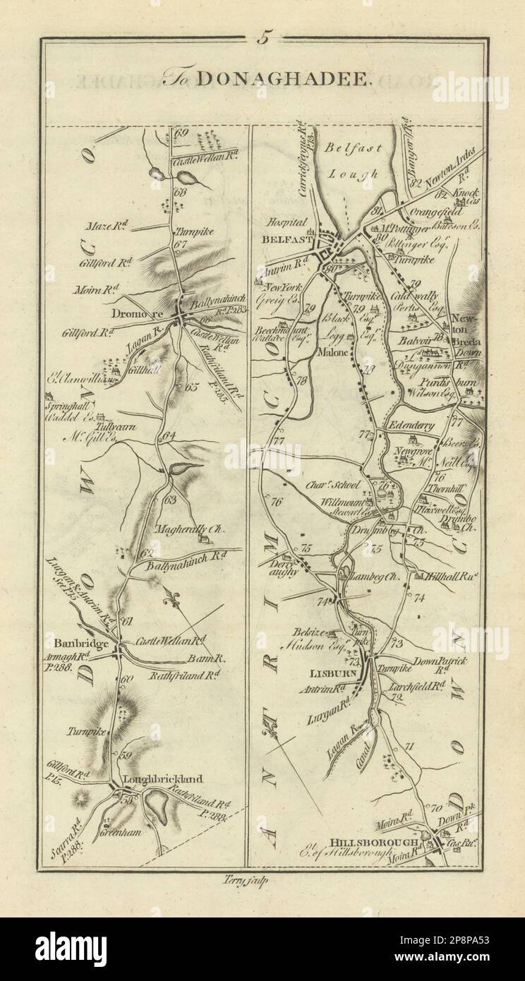 #5 to Donaghadee. Banbridge Dromore Lisburn Belfast. TAYLOR/SKINNER ...