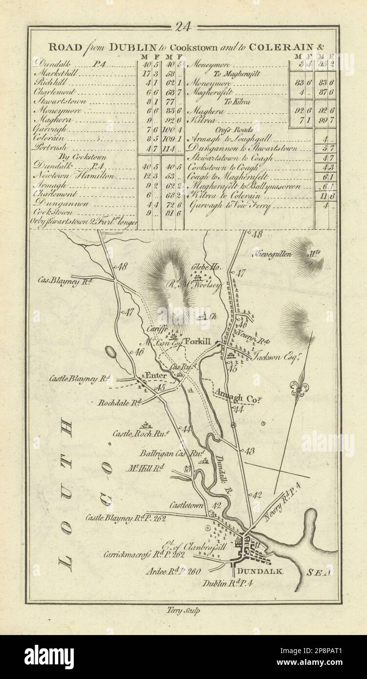 #24 Dublin to Coleraine. Dundalk Forkhill Armagh Louth. TAYLOR/SKINNER ...