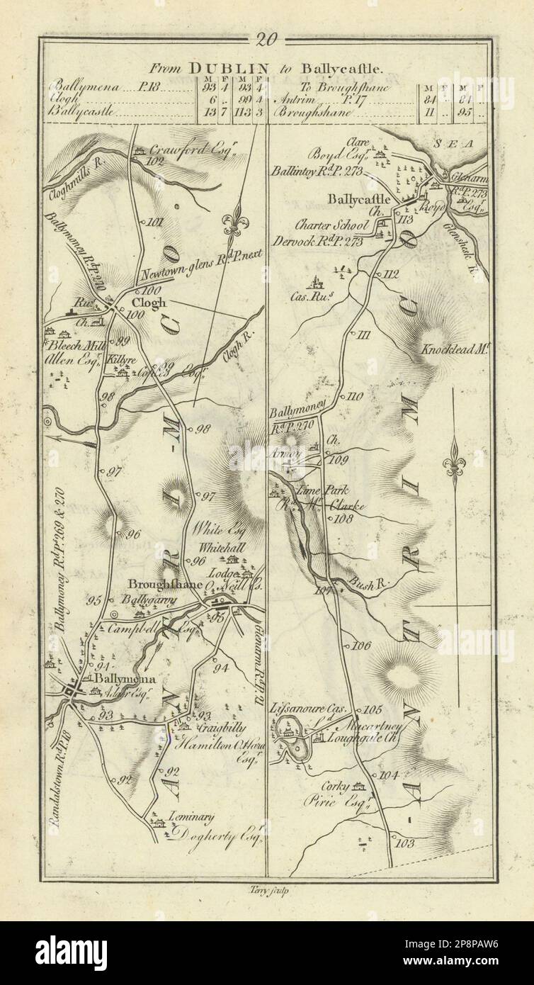 #20 Dublin to Ballycastle. Clough Broughshane Ballymena. TAYLOR/SKINNER ...