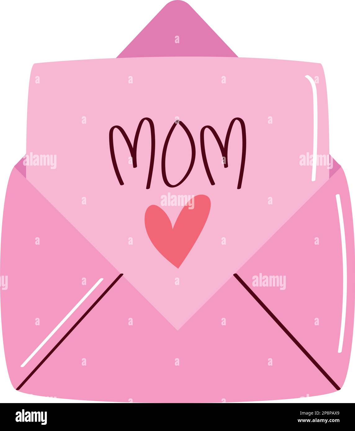 mom letter with heart icon Stock Vector Image & Art - Alamy