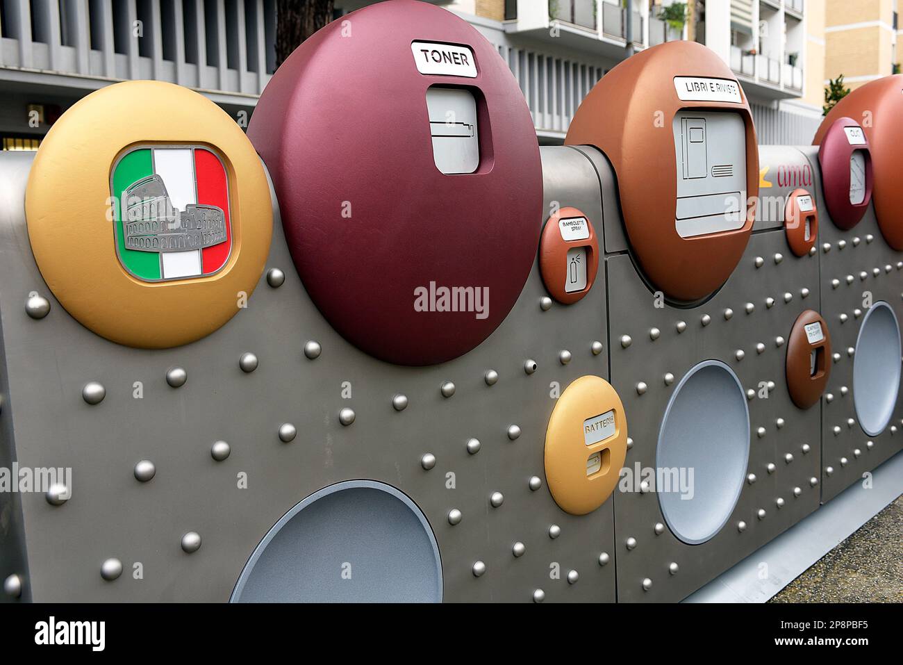 Rome, Italy. 09th Mar, 2023. The new bin for the collection and ...