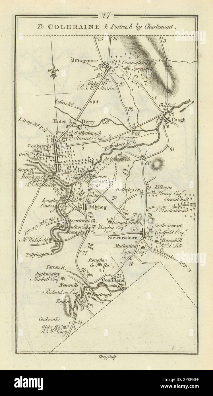 #27 Coleraine & Portrush by Charlemont. Coagh Cookstown. TAYLOR/SKINNER ...