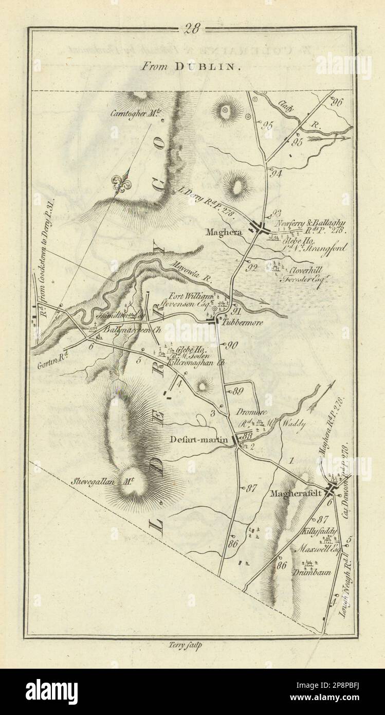 #28 Maghera Desertmartin Magherafelt Londonderry. TAYLOR/SKINNER 1778 ...
