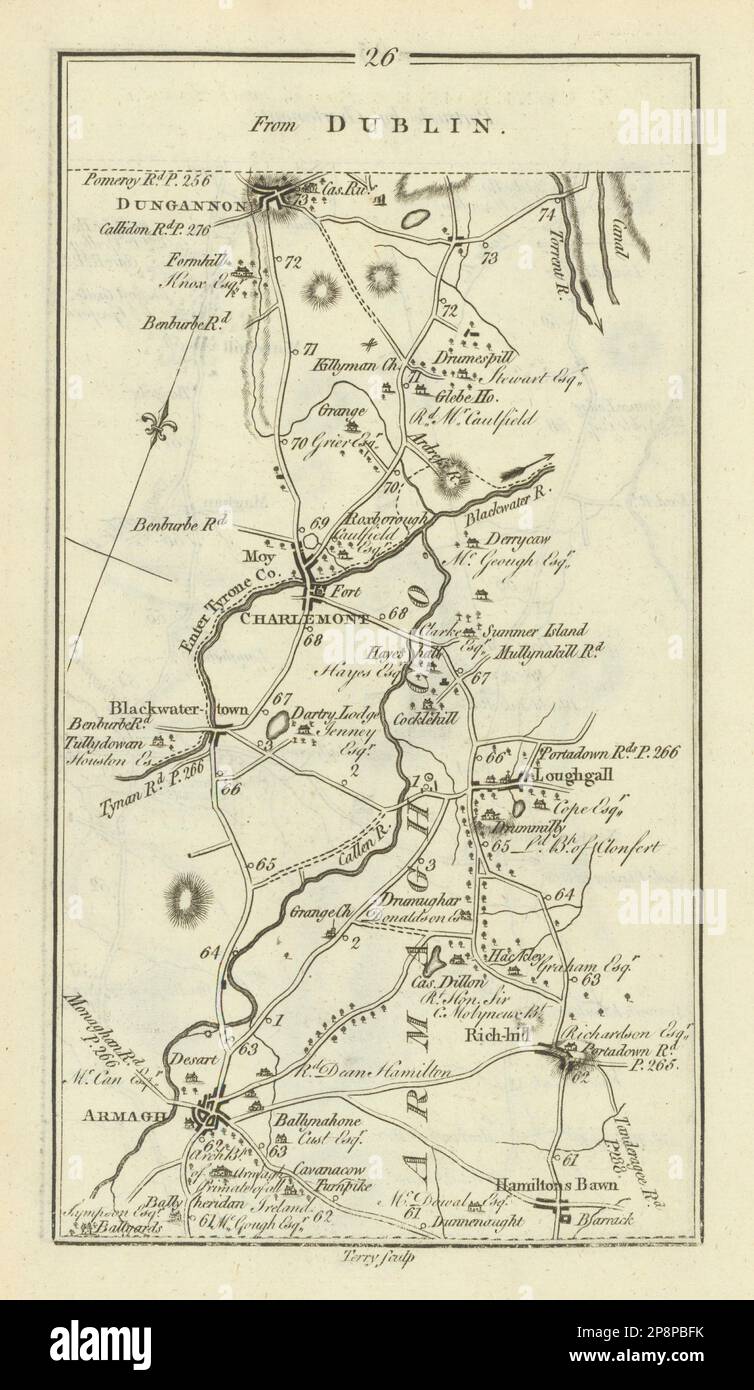 Map of dungannon hi-res stock photography and images - Alamy