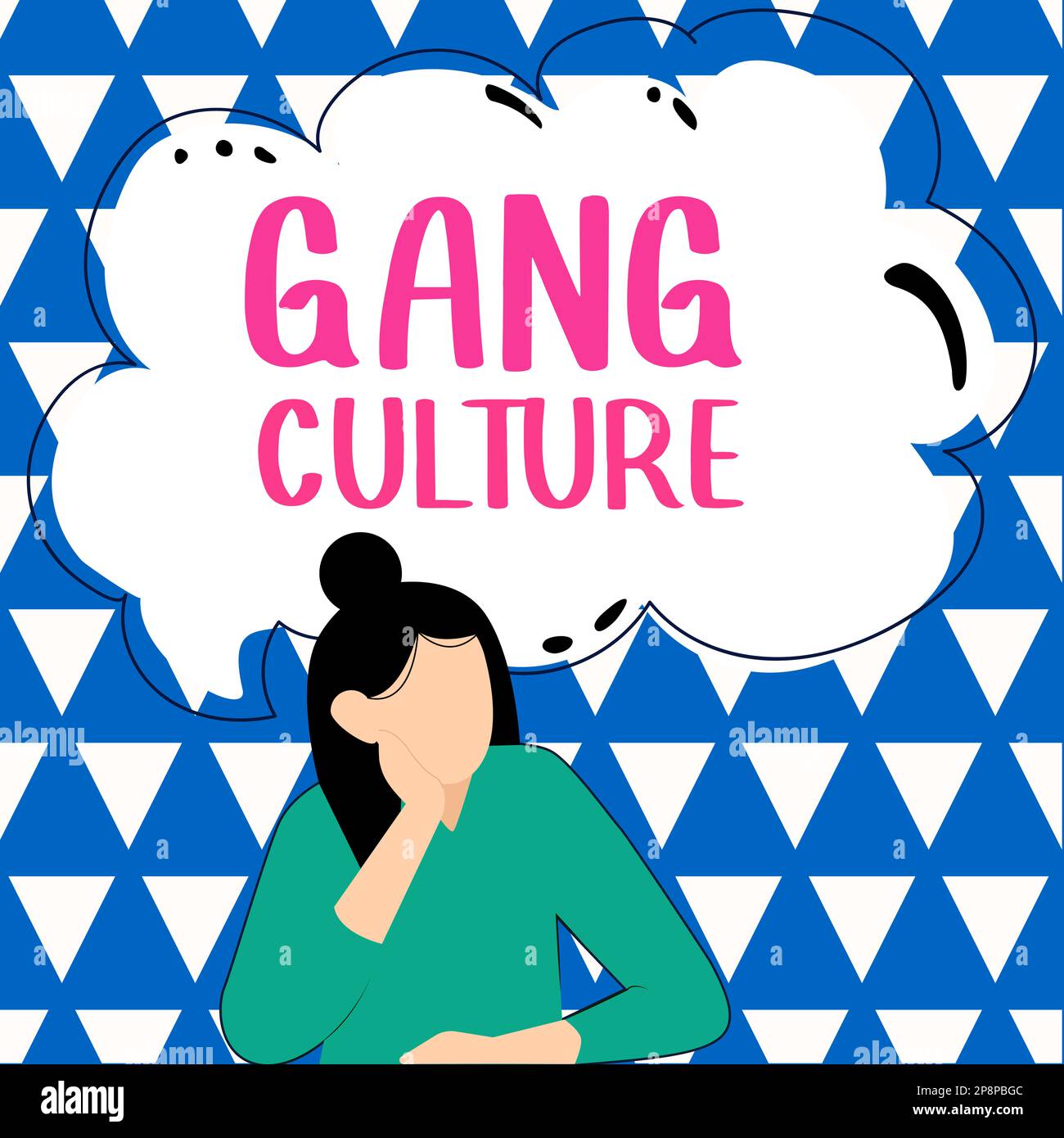 Text showing inspiration Gang Culture. Concept meaning particular ...