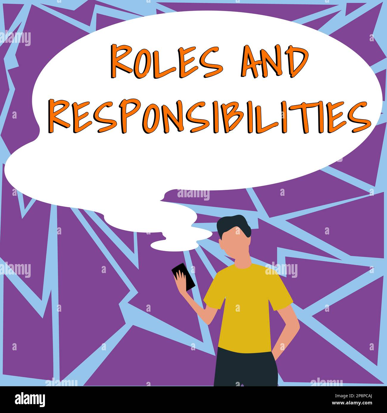 Handwriting Text Roles And Responsibilities Concept Meaning Business