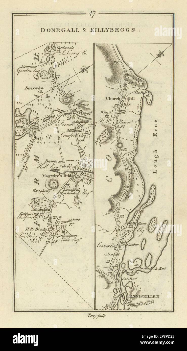 #47 Donegal & Killybegs. Maguiresbridge Enniskillen. TAYLOR/SKINNER ...