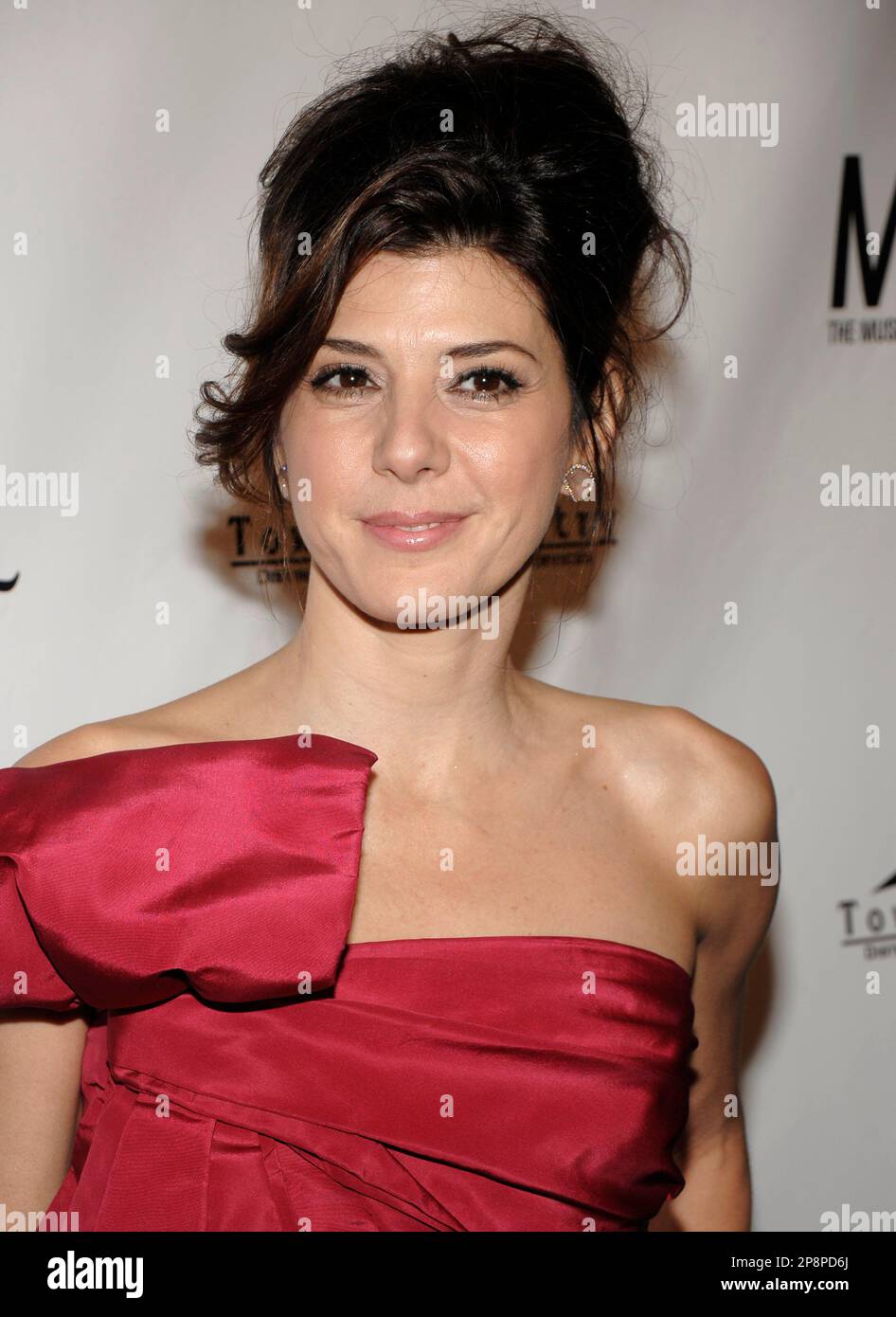 Actress Marisa Tomei poses on the press line at the fashion show for ...