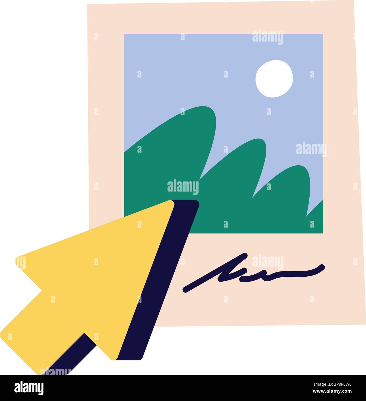 picture file with mouse cursor icon Stock Vector Image & Art - Alamy