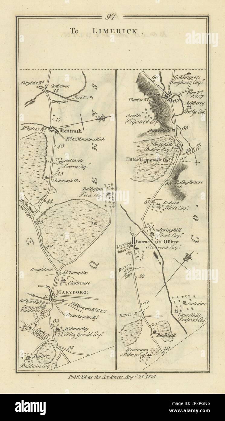 #97 Dublin to Limerick. Portlaoise Roscrea Mountrath. TAYLOR/SKINNER ...