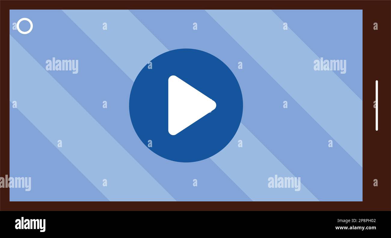 tablet with media player button tech Stock Vector Image & Art - Alamy