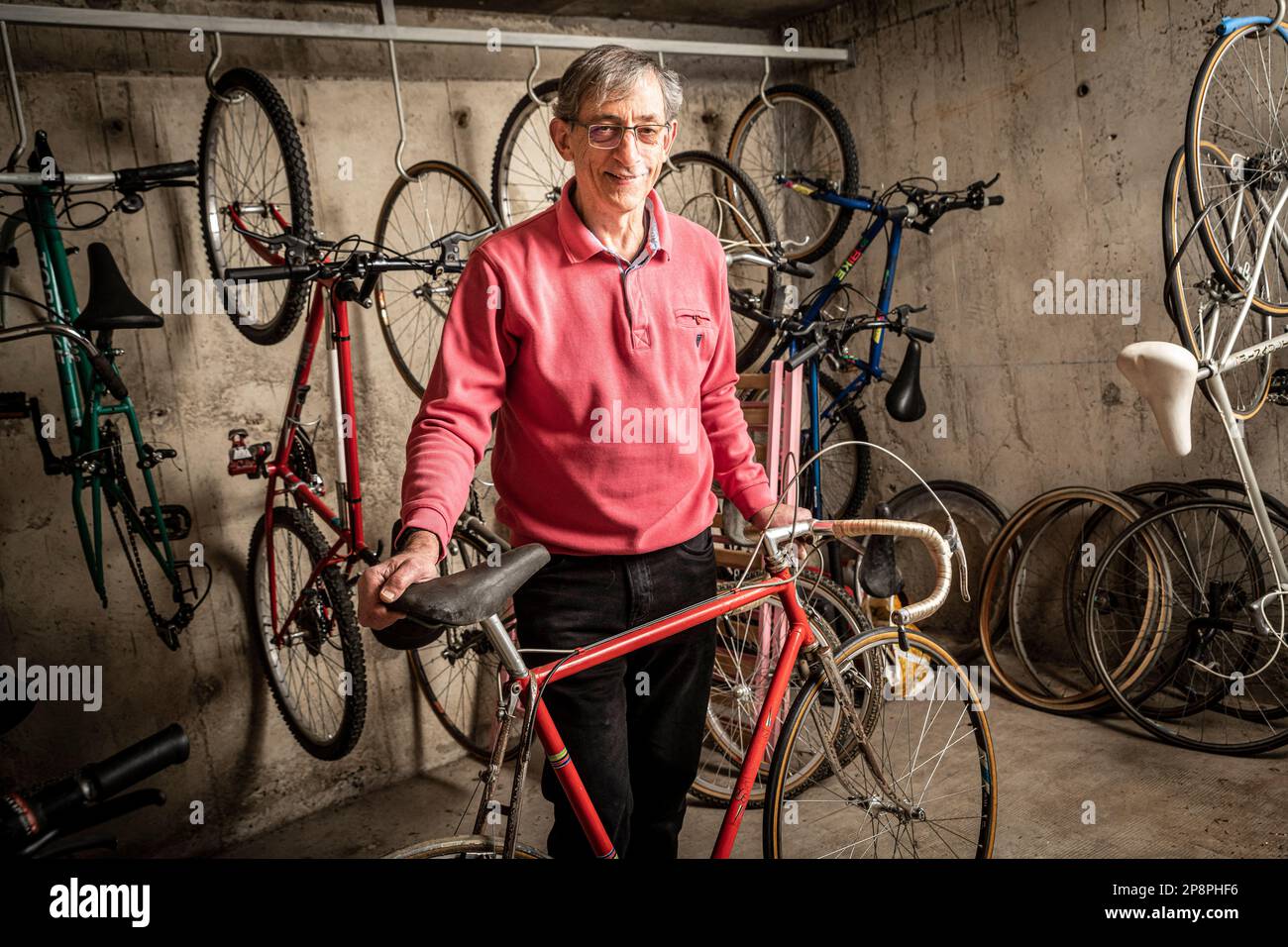 Rennes, France. 08th Mar, 2023. Marc Gomez, former cyclist, winner of ...