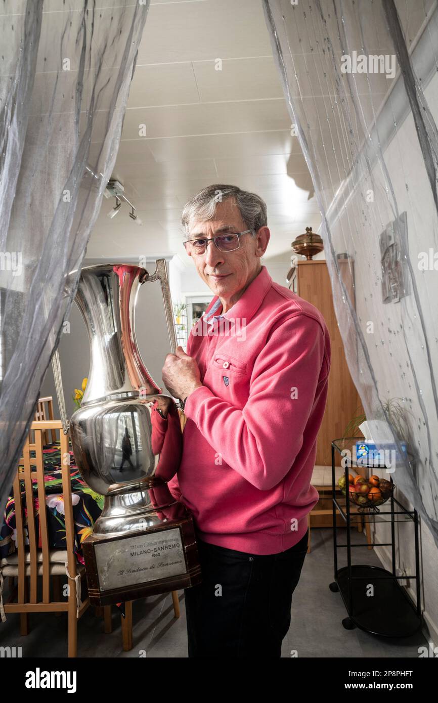 Rennes, France. 08th Mar, 2023. Marc Gomez, former cyclist, winner of ...