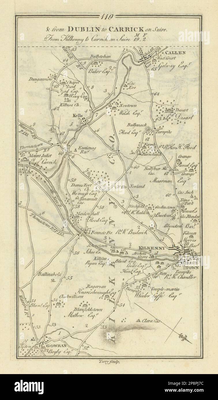 #119 Dublin to Carrick. Callan Kilkenny Gowran Kells. TAYLOR/SKINNER ...