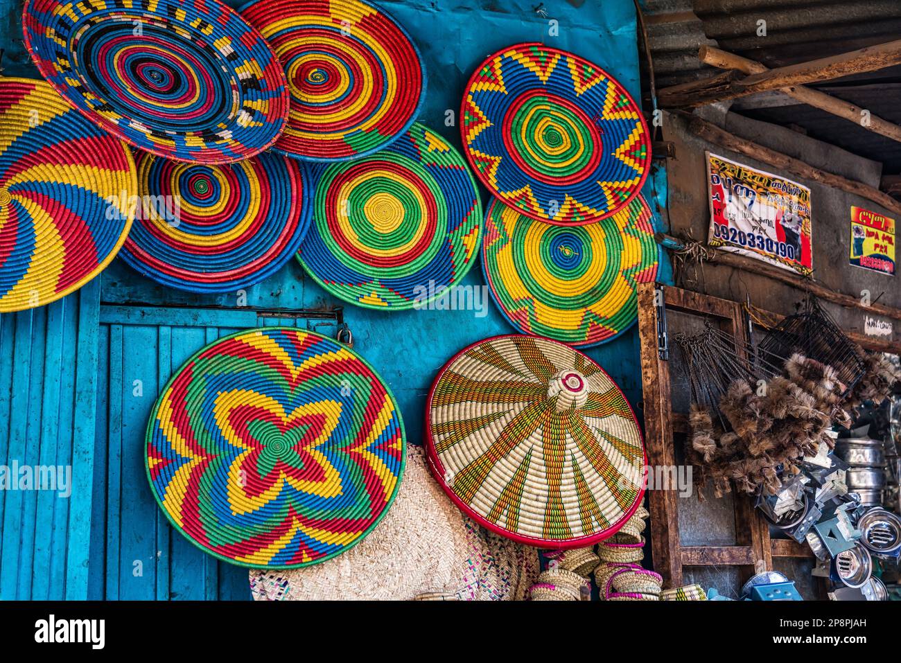 Addis Mercato in Addis Abeba, Ethiopia, the largest market in Africa ...