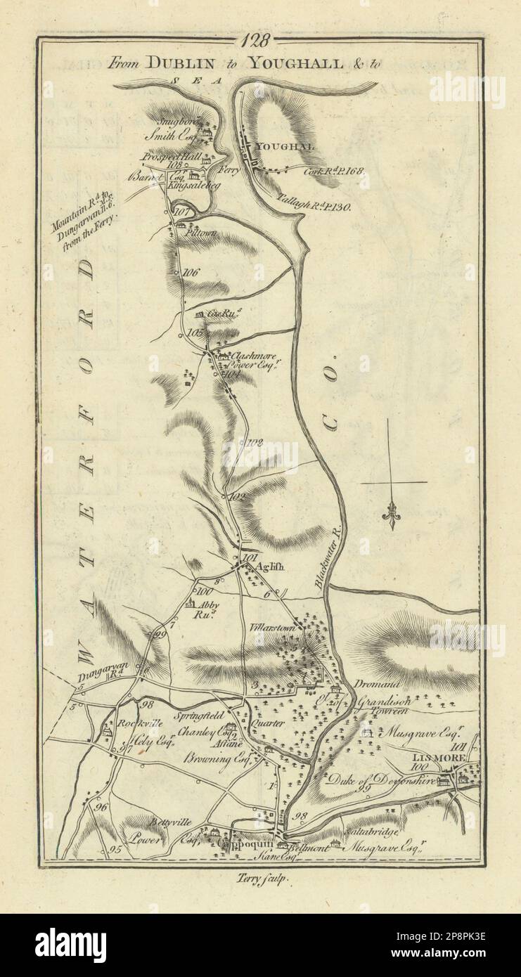 #128 Dublin to... Youghal & Lismore. Aglish Cappoquin. TAYLOR/SKINNER ...