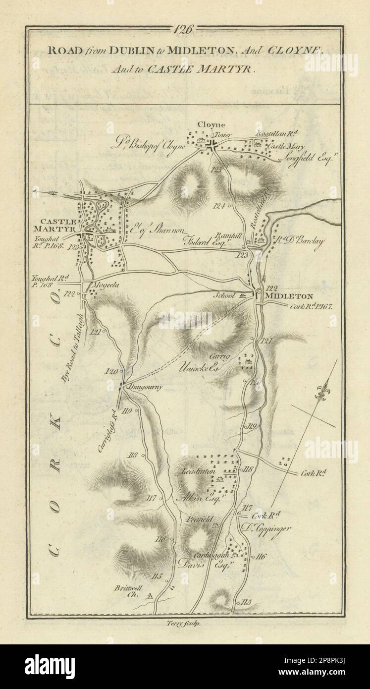 Cloyne map hi-res stock photography and images - Alamy