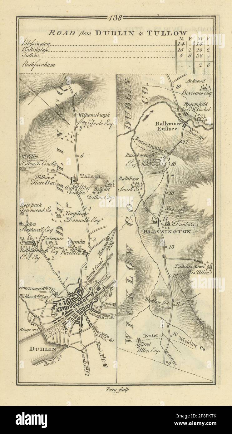 #138 Dublin to Tullow. Crumlin Tallaght Blessington. TAYLOR/SKINNER ...
