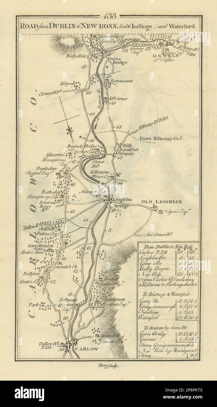 #133 Dublin to Waterford. Carlow Gowran Leighlinbridge. TAYLOR/SKINNER ...