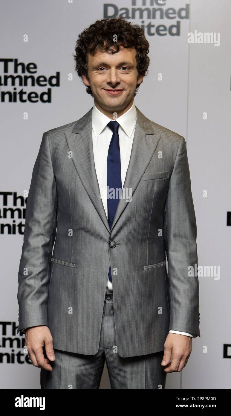 British actor Michael Sheen, who plays manager Brian Clough in the film ...