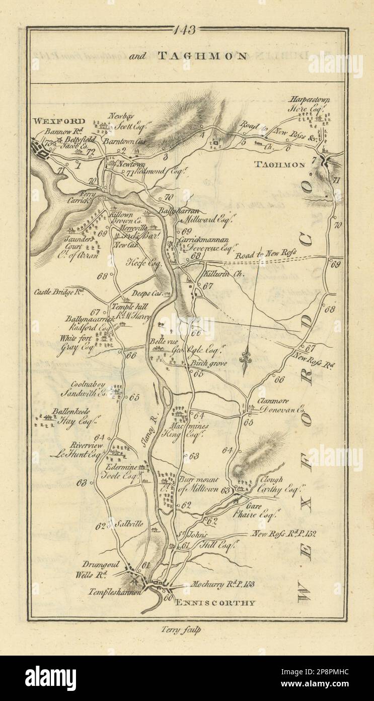 Wexford map hi-res stock photography and images - Alamy