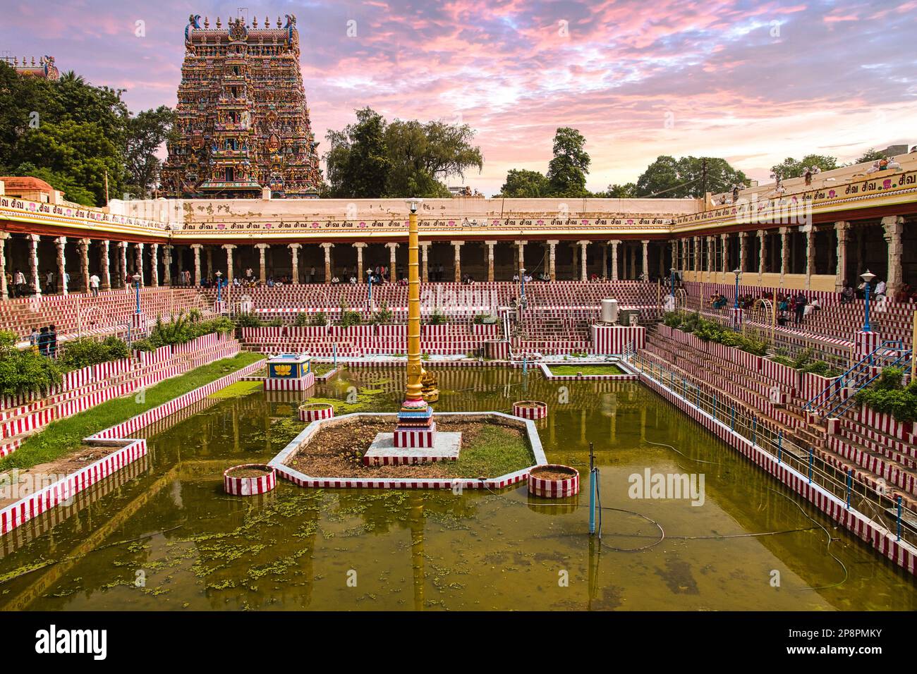 Meenakshi Sundareswarar Temple in Madurai. Tamil Nadu, India. It is a ...