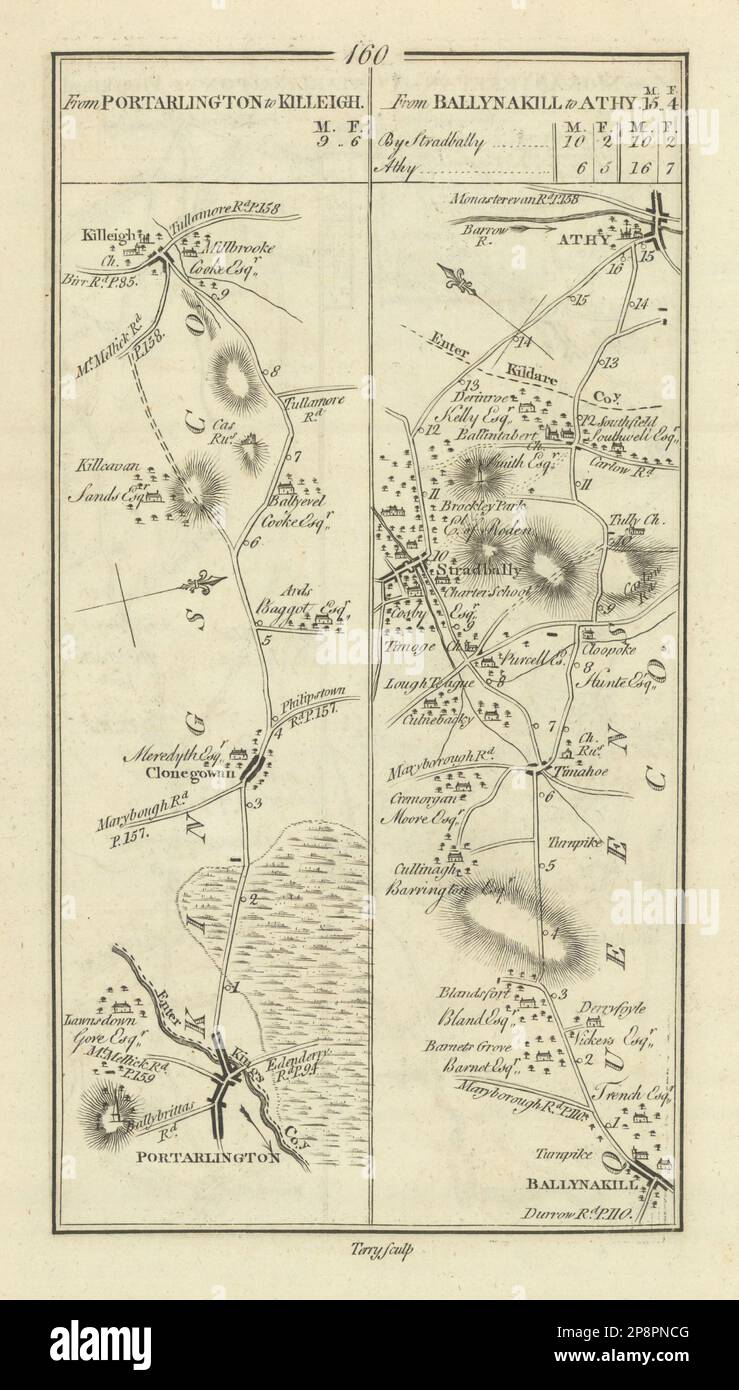 #160 Portarlington to Killeagh. Ballinakill to Athy. TAYLOR/SKINNER ...